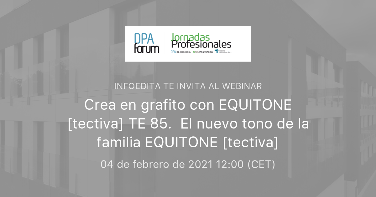 Crea en grafito con EQUITONE [tectiva] TE 85. El nuevo tono de la ...