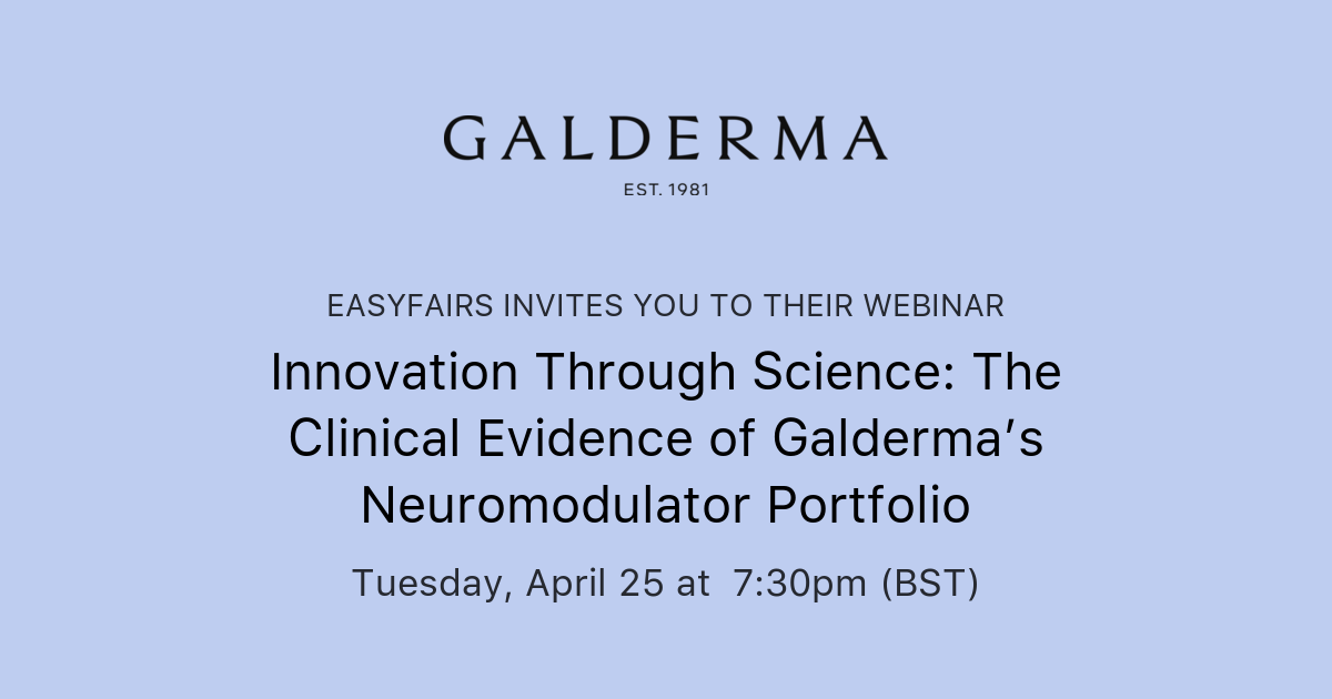 Innovation Through Science: The Clinical Evidence of Galderma’s ...