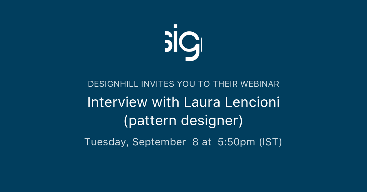 Interview with Laura Lencioni (pattern designer) | Designhill