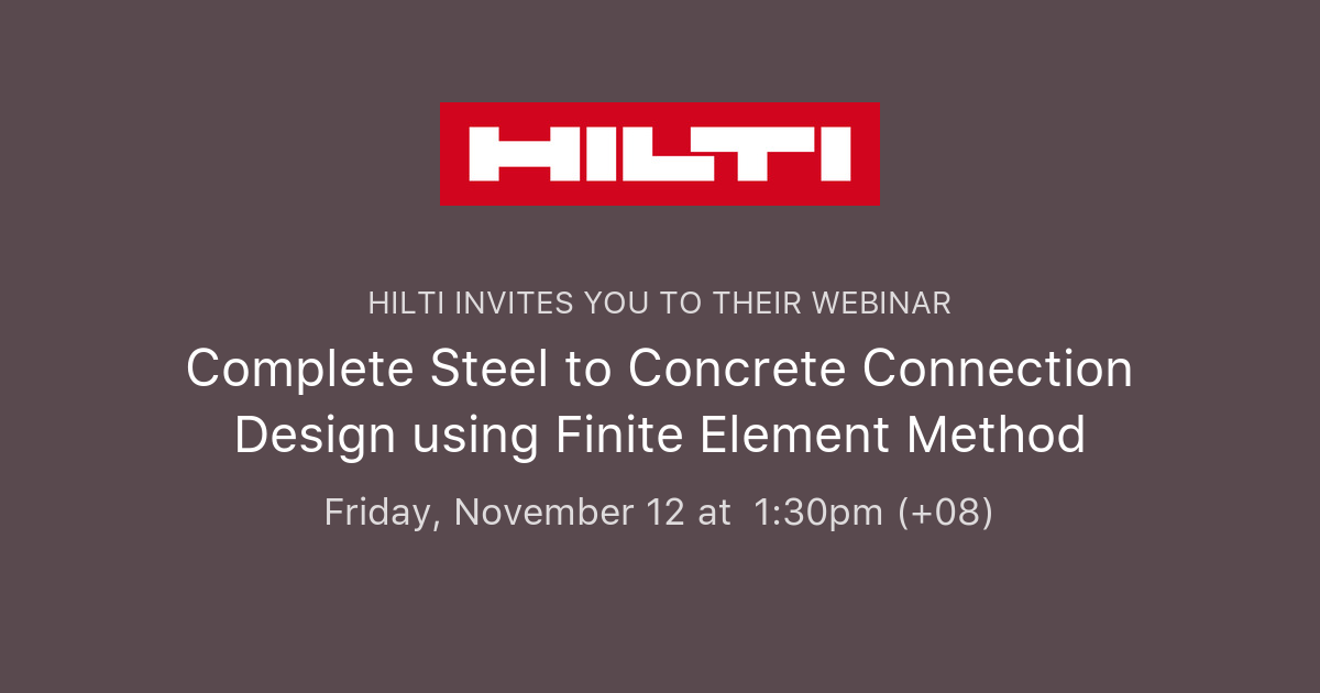 Complete Steel to Concrete Connection Design using Finite Element ...