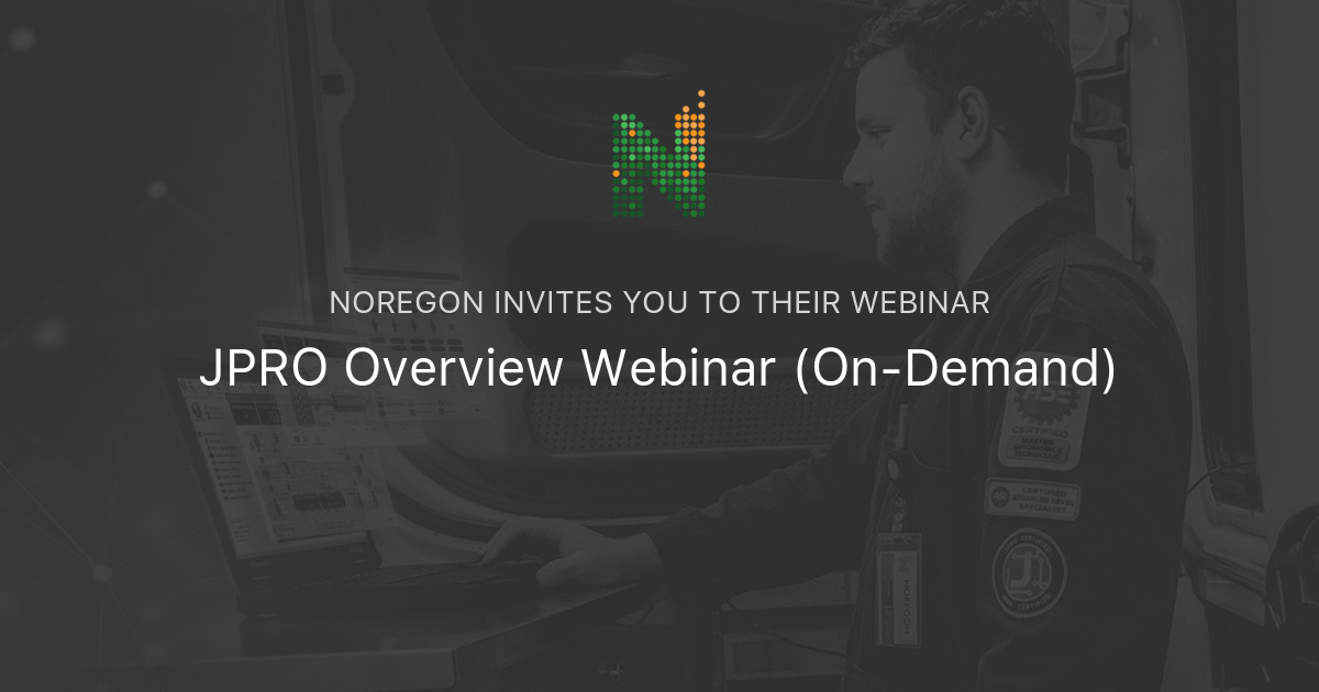 JPRO Overview Webinar (On-Demand) | Noregon