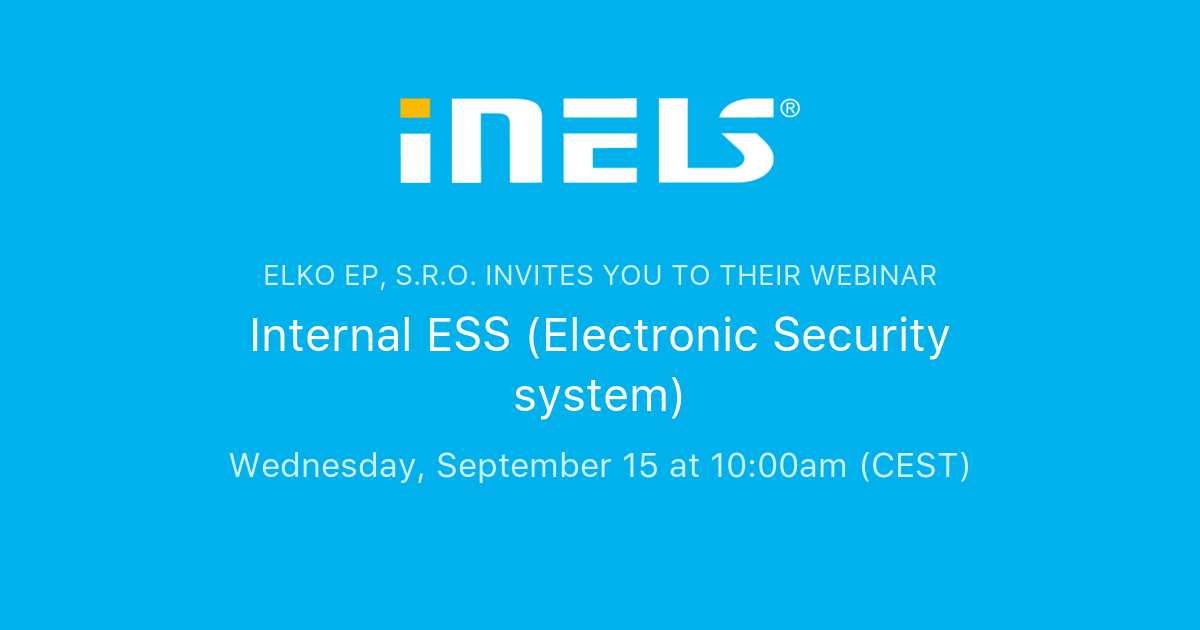 Internal ESS (Electronic Security system) | ELKO EP, s.r.o.