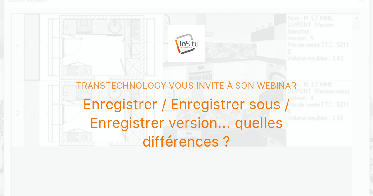 Enregistrer / Enregistrer sous / Enregistrer version... quelles ...
