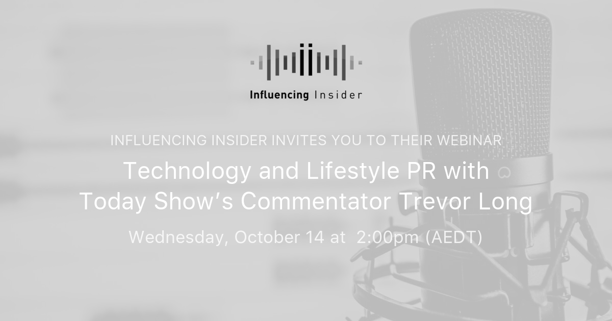 Technology and Lifestyle PR with Today Show’s Commentator Trevor Long ...