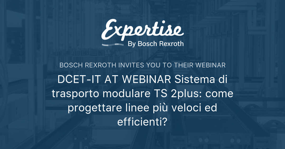 Sistema di trasporto modulare TS 2plus: come progettare linee più ...