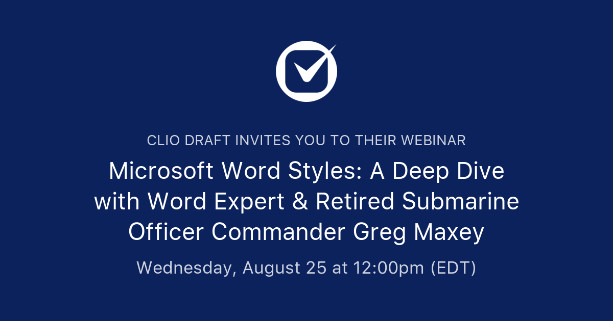 Microsoft Word Styles: A Deep Dive with Word Expert & Retired Submarine ...