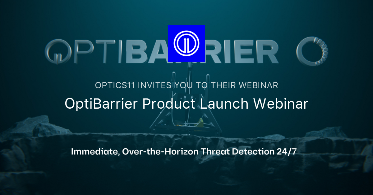 OptiBarrier Product Launch Webinar | Optics11