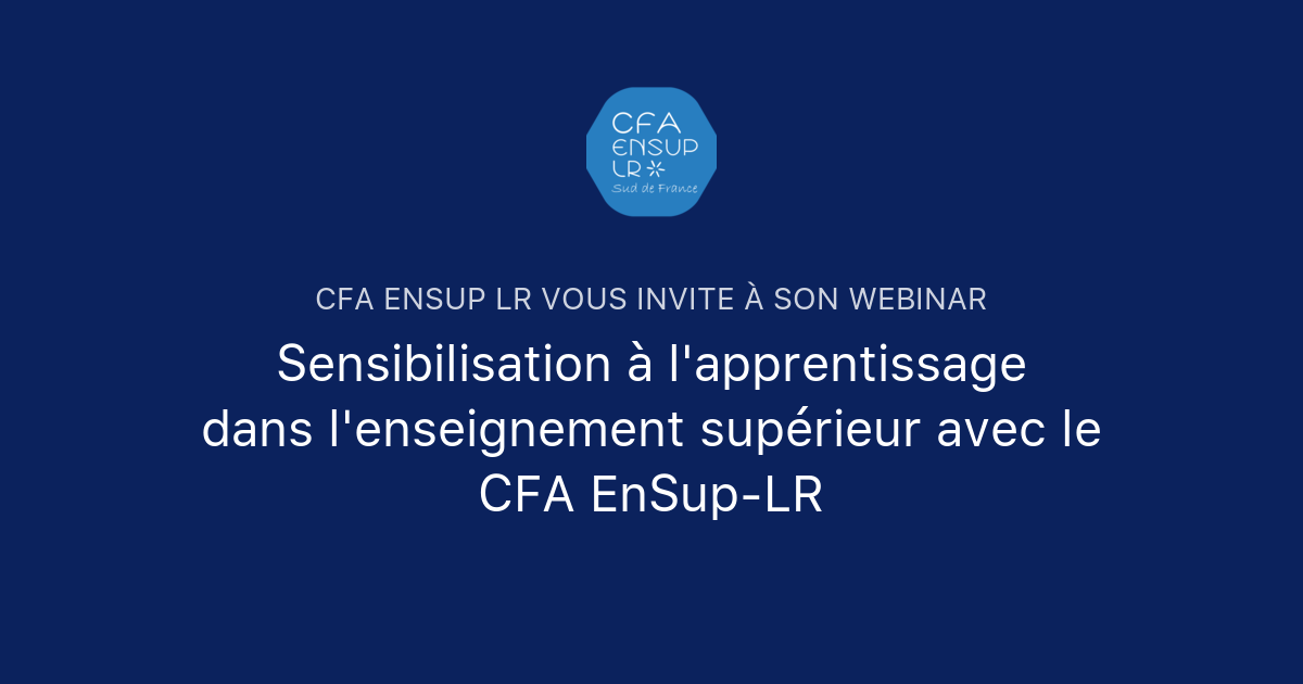 Sensibilisation à l'apprentissage dans l'enseignement supérieur avec le ...