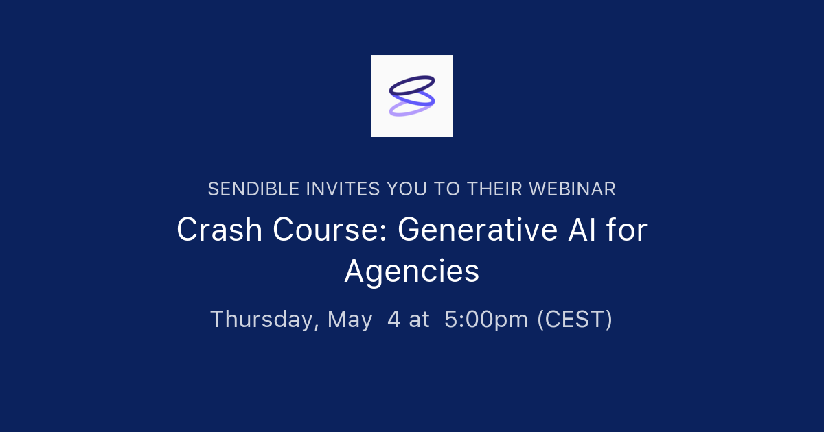 Crash Course Generative Ai For Agencies Sendible