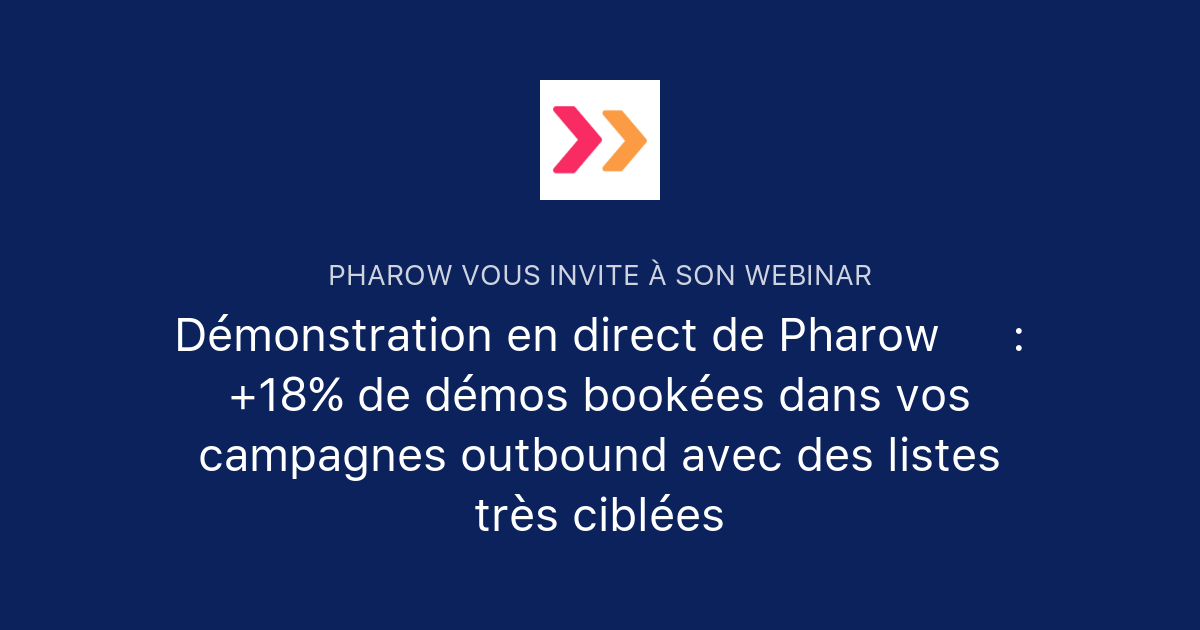 Démonstration en direct de Pharow 🎯 : +18% de démos bookées dans vos ...