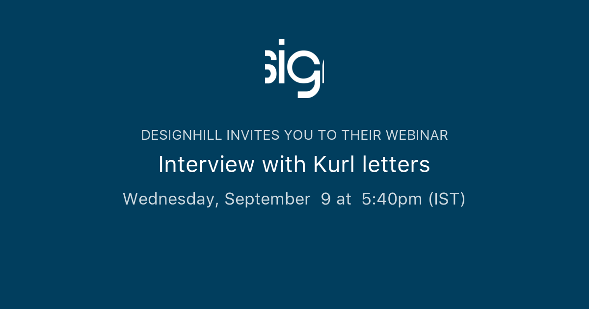 Interview with Kurl letters | Designhill