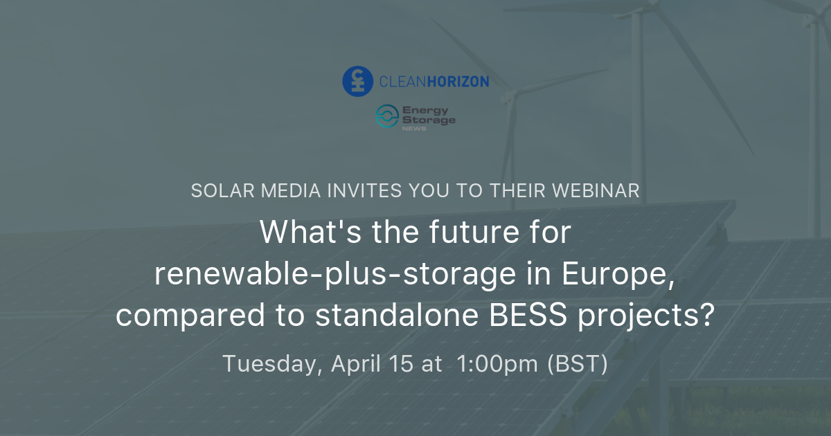 What's the future for renewable-plus-storage in Europe, compared to ...