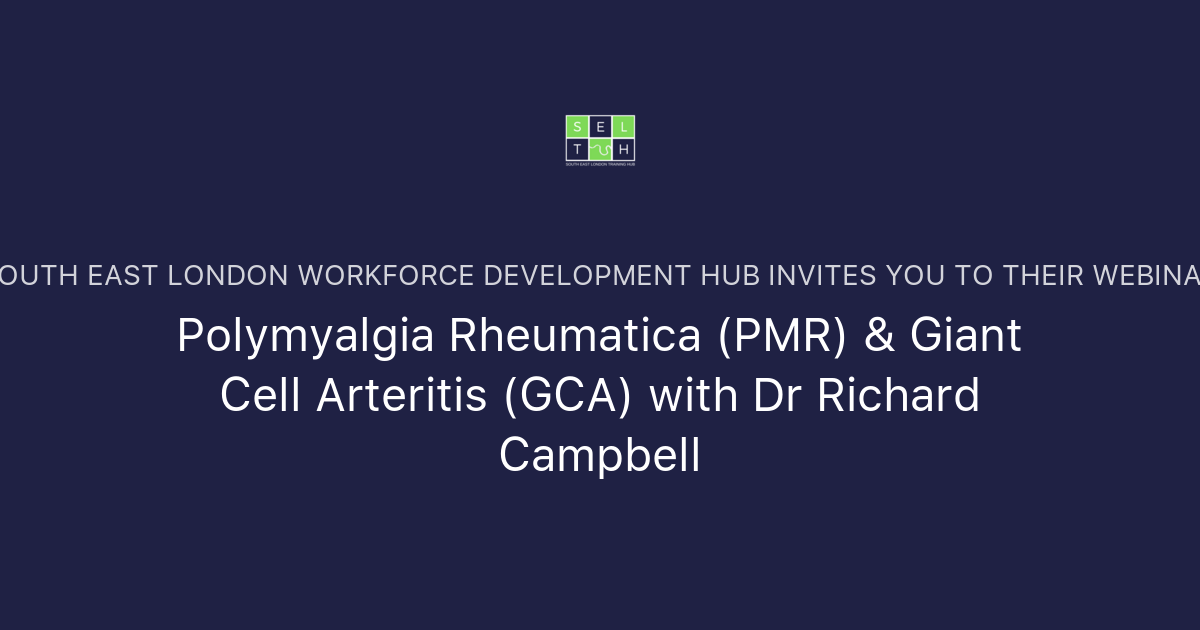 Polymyalgia Rheumatica (PMR) & Giant Cell Arteritis (GCA) with Dr ...