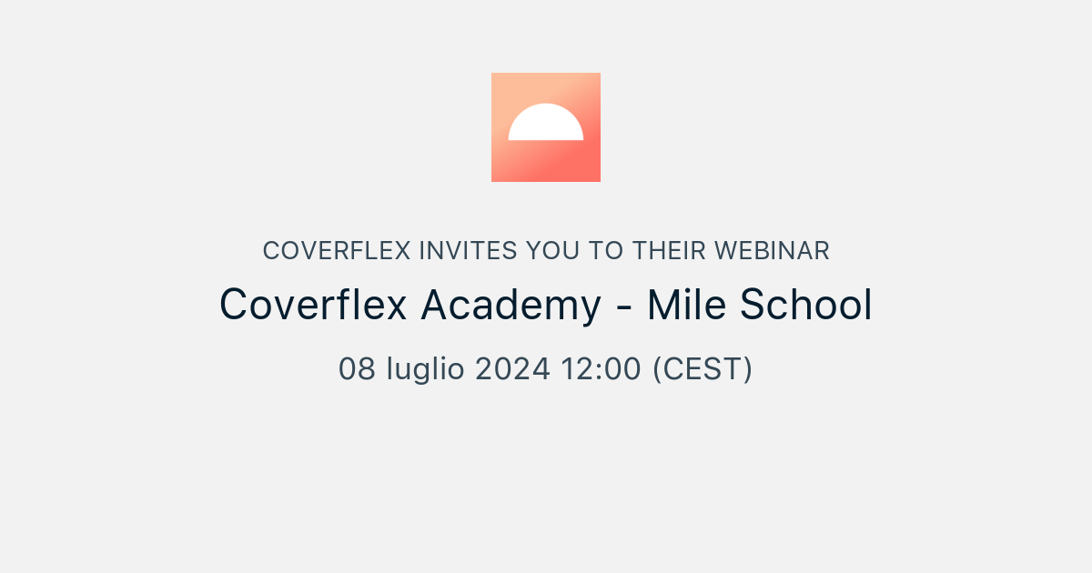 Coverflex Academy - Mile School | Coverflex