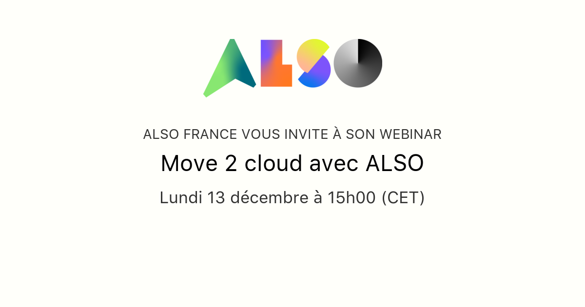 Move 2 cloud avec ALSO | ALSO France