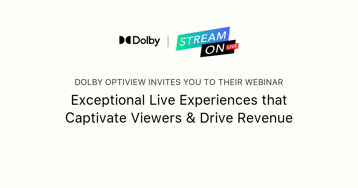 Exceptional Live Experiences that Captivate Viewers & Drive Revenue ...