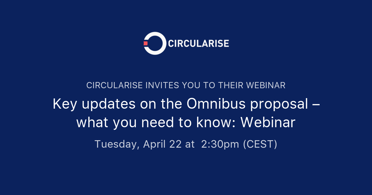 Key updates on the Omnibus proposal – what you need to know: Webinar ...
