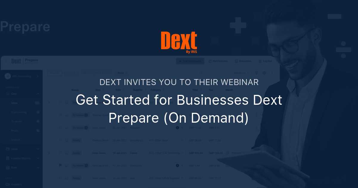Get Started for Businesses Dext Prepare (On Demand) | Dext