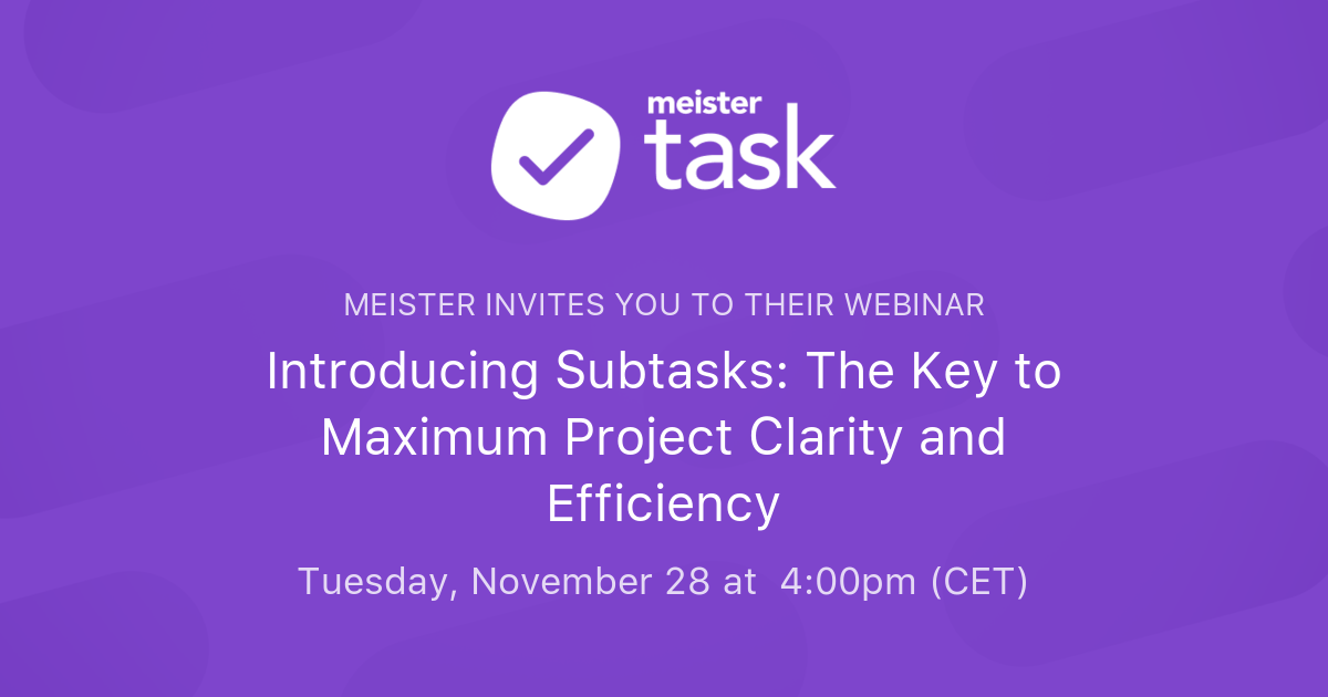 Introducing Subtasks: The Key to Maximum Project Clarity and Efficiency ...