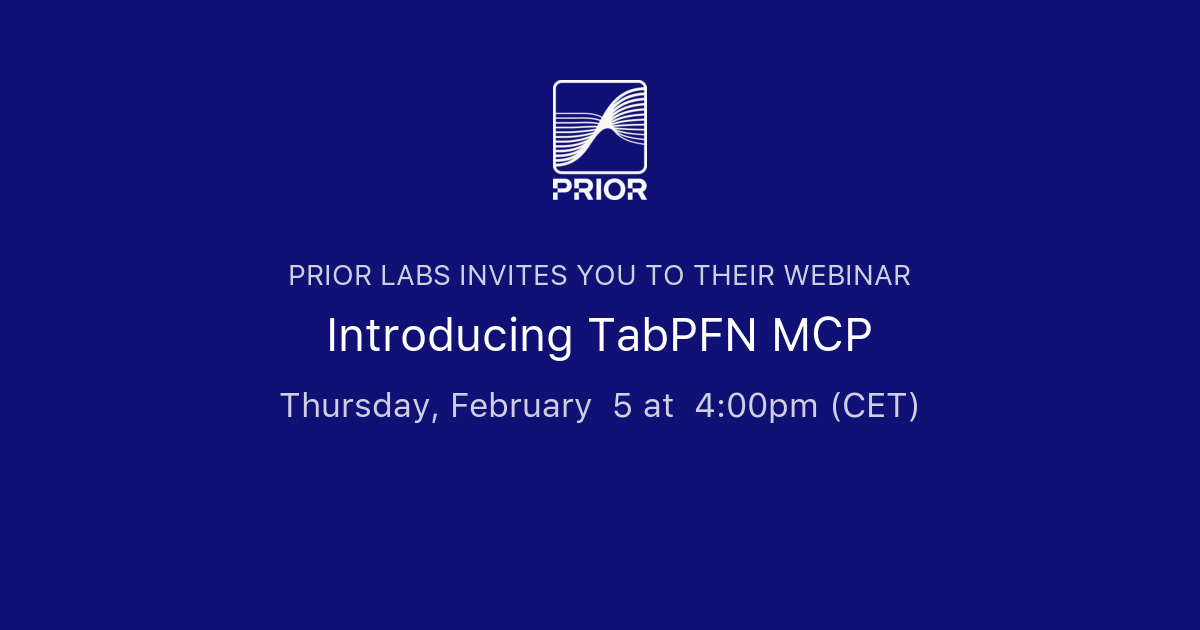 Introducing TabPFN MCP | Prior Labs