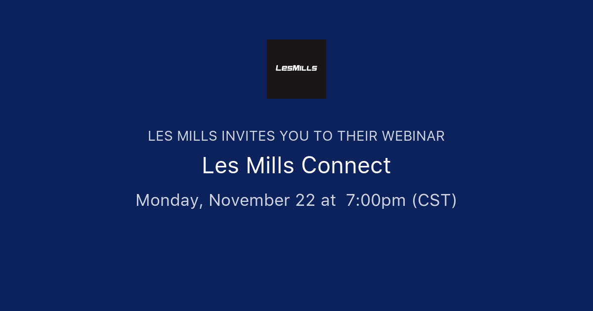 Les Mills Connect | Les Mills
