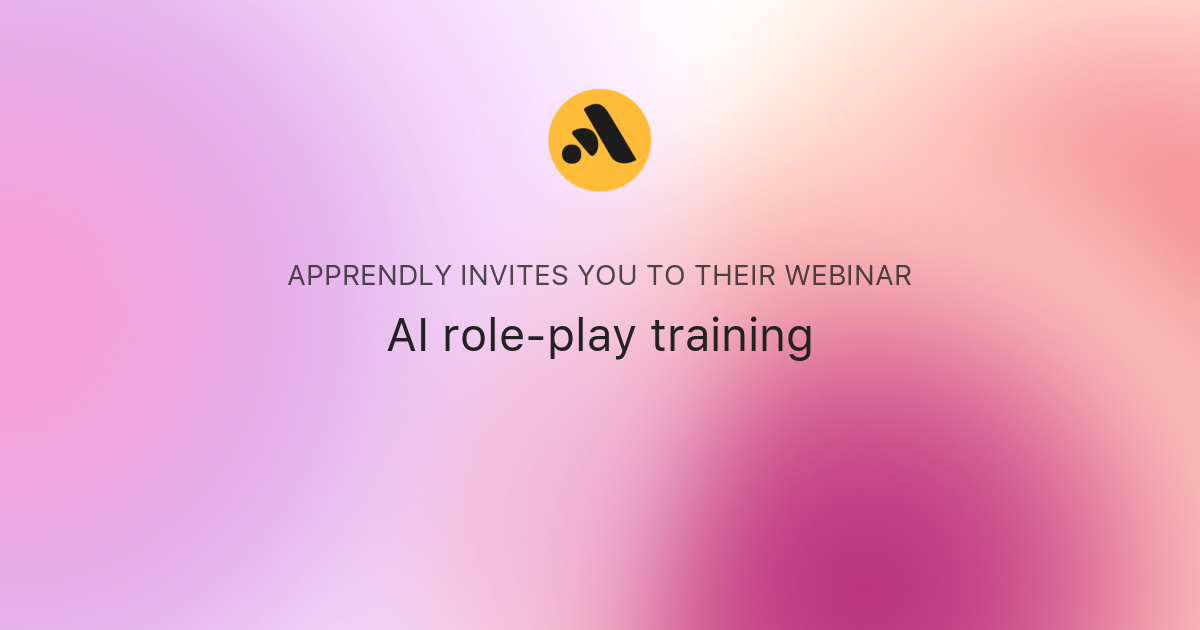 AI role-play training | Apprendly
