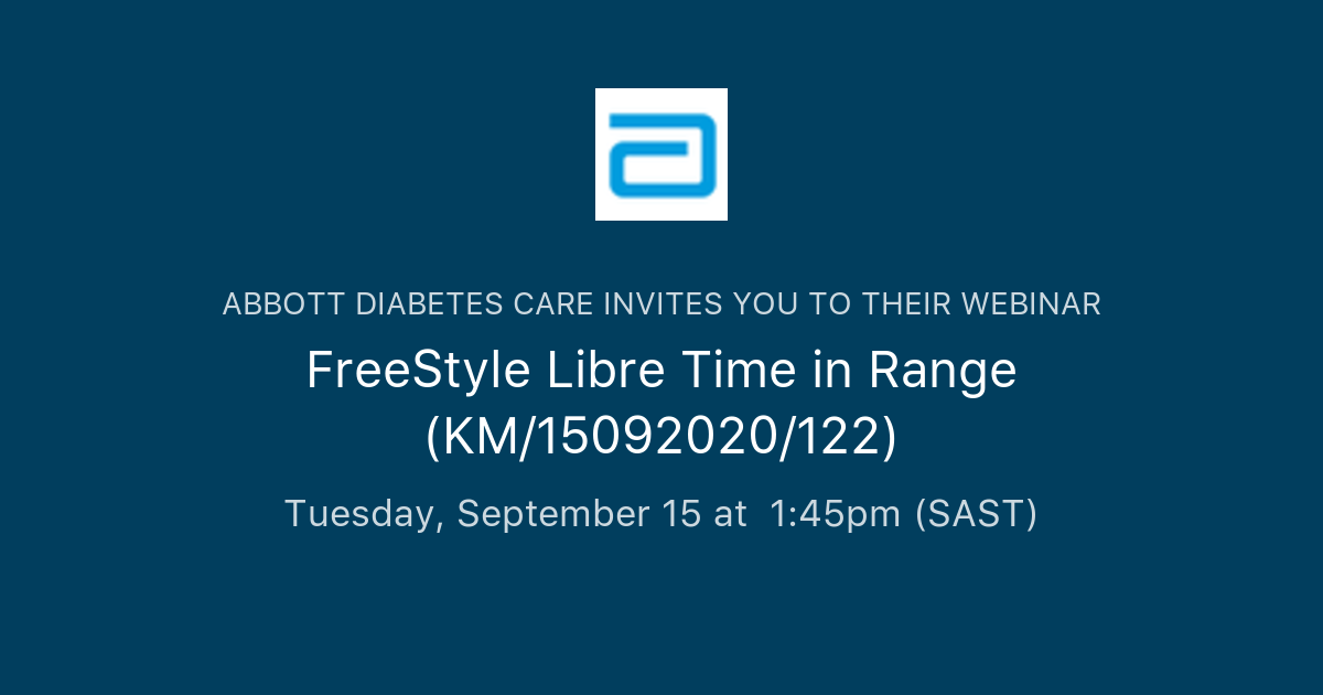 FreeStyle Libre Time in Range (KM/15092020/122) | Abbott Diabetes Care
