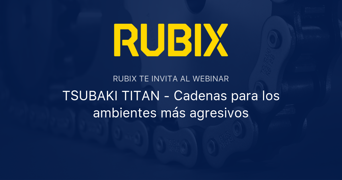 TSUBAKI TITAN - Cadenas para los ambientes más agresivos | Rubix