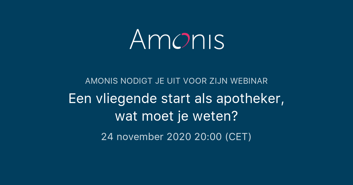 Een vliegende start als apotheker, wat moet je weten? | Amonis