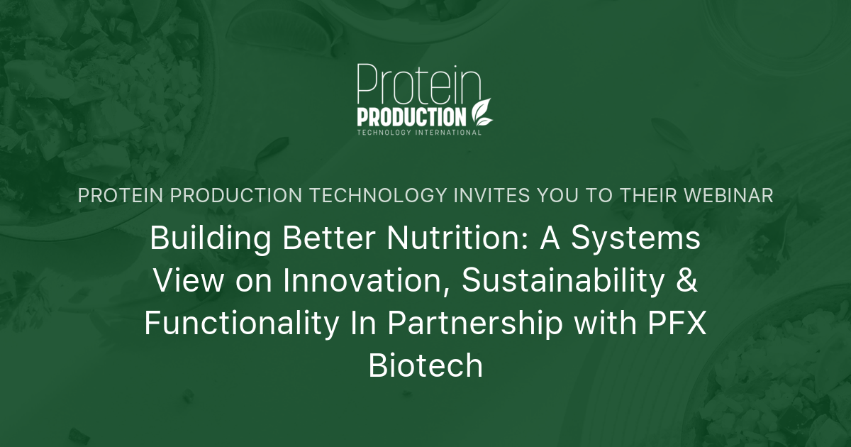 Building Better Nutrition: A Systems View on Innovation, Sustainability ...