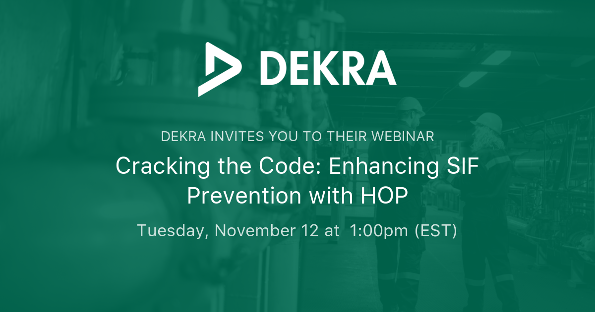 Cracking the Code: Enhancing SIF Prevention with HOP | DEKRA