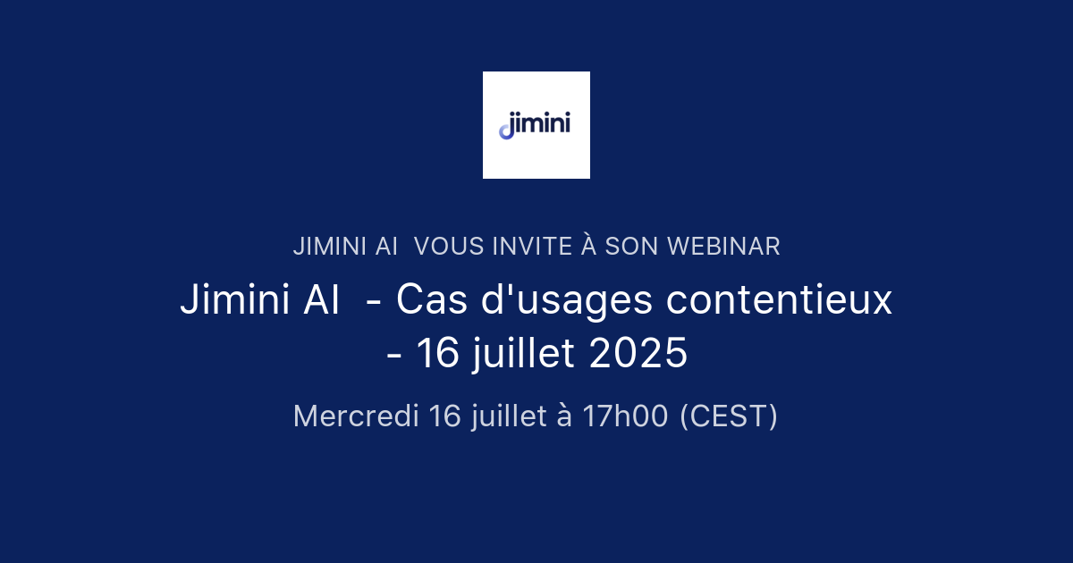 Jimini AI - Cas d'usages contentieux - 16 juillet 2025 | Jimini AI