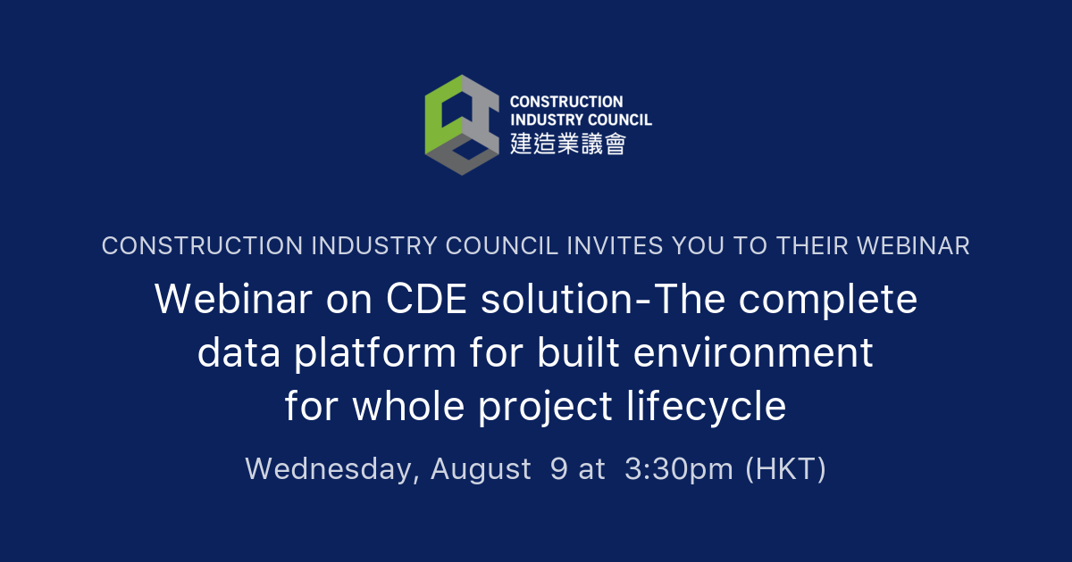 Webinar on CDE solution-The complete data platform for built ...