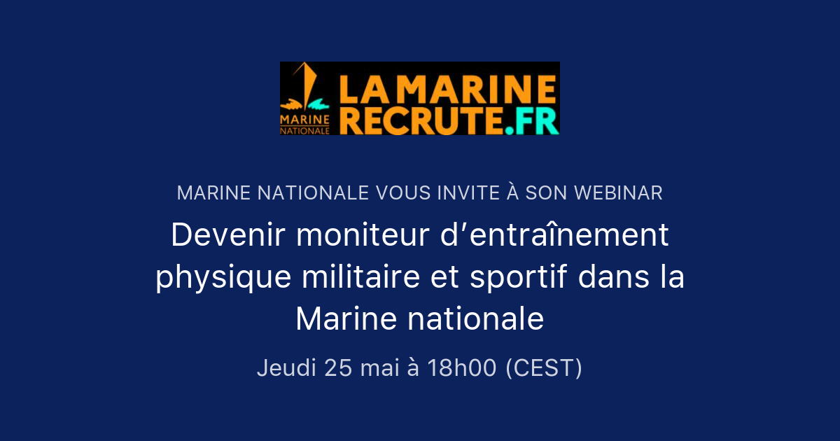 Devenir moniteur d’entraînement physique militaire et sportif dans la ...