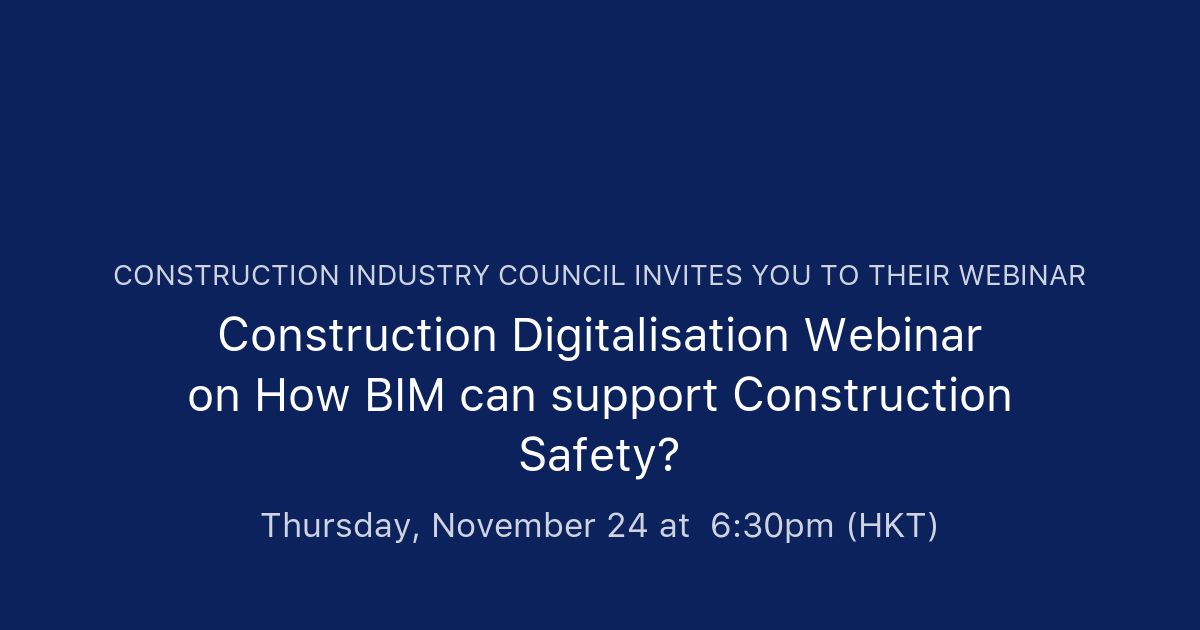 Construction Digitalisation Webinar On How Bim Can Support Construction