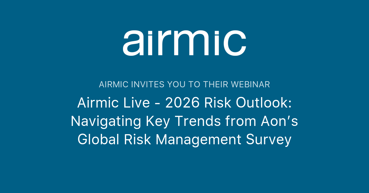 Airmic Live - 2026 Risk Outlook: Navigating Key Trends from Aon’s ...