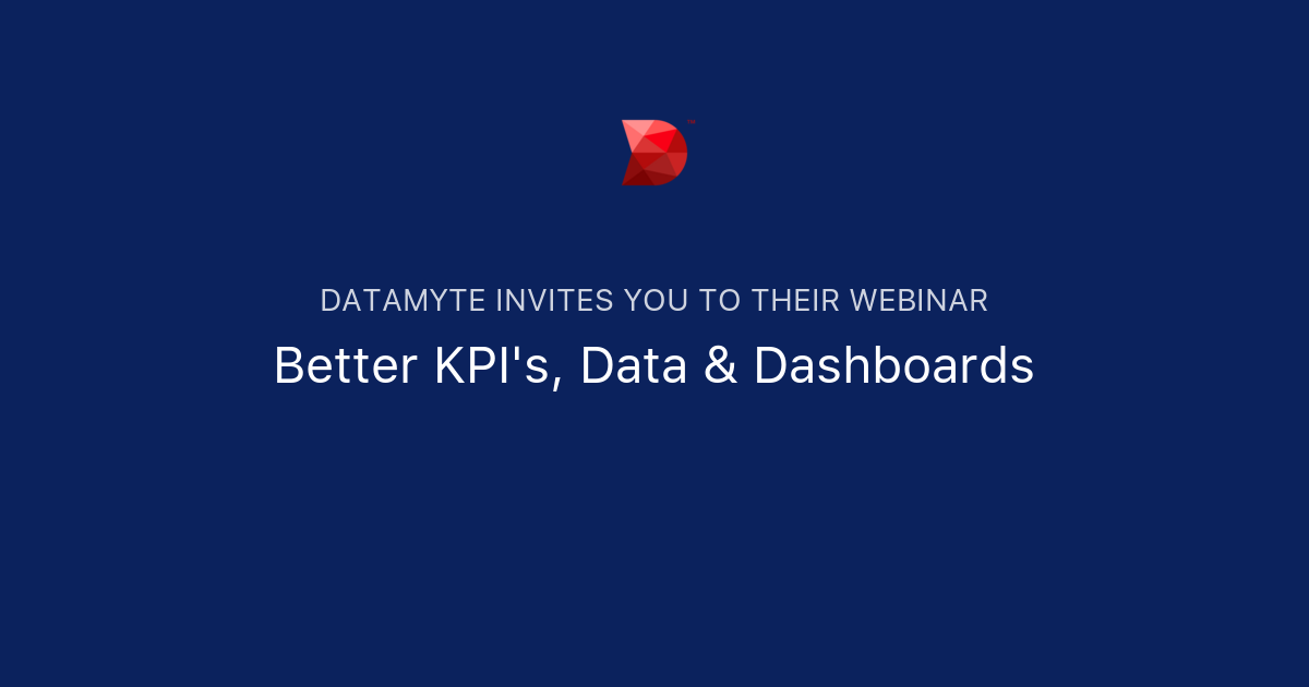 Better KPI's, Data & Dashboards | DATAMYTE